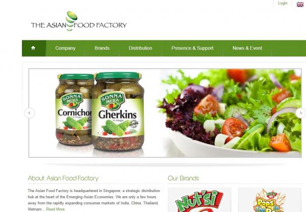 Asian Food Factory - Area Digital - Web Design Agency Bangkok