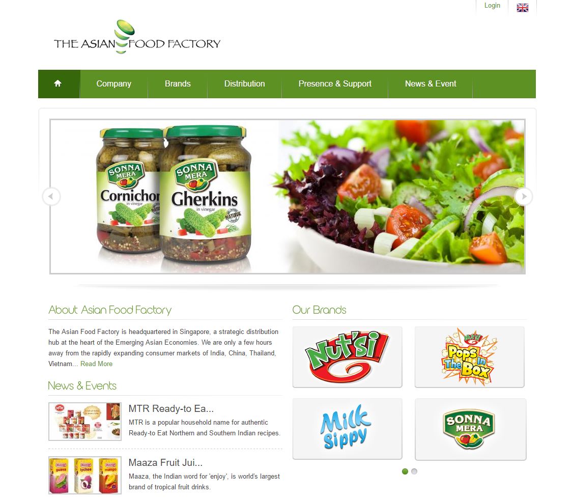 Asian Food Factory - Area Digital - Web Design Agency Bangkok